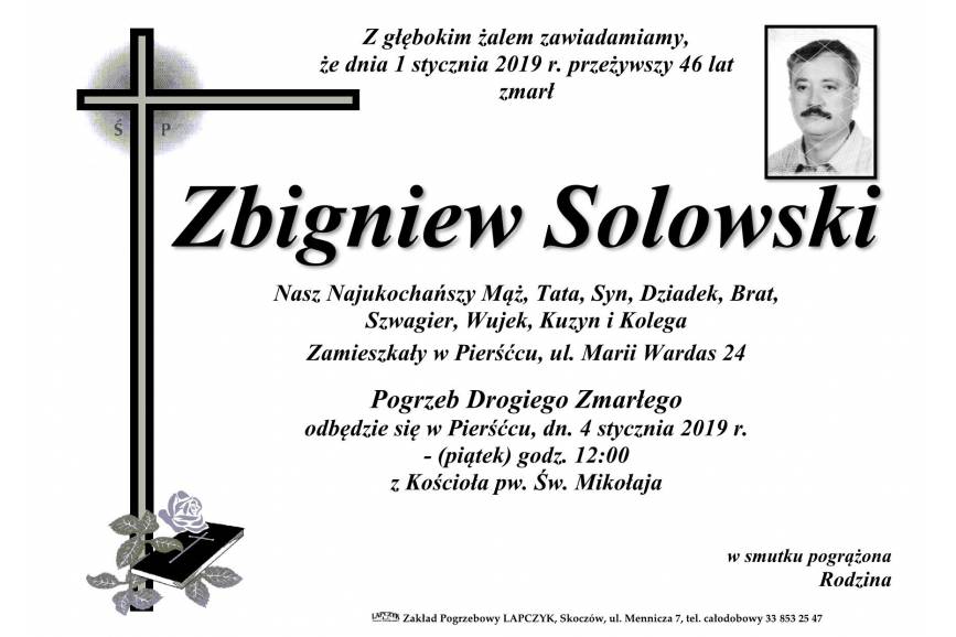 Zmarł Zbigniew Solowski